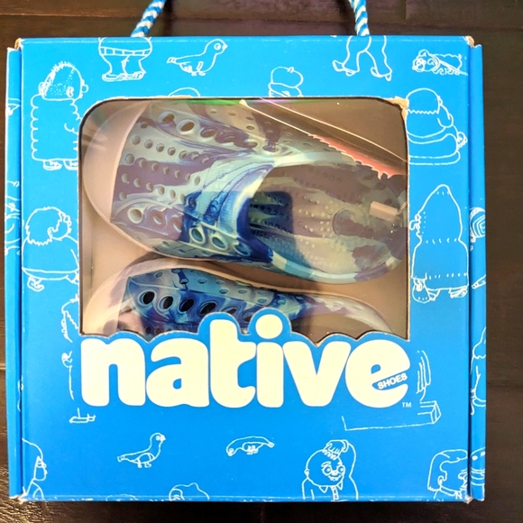 Native | Shoes | Native Jefferson Blue Marble Shoes C4 | Poshmark